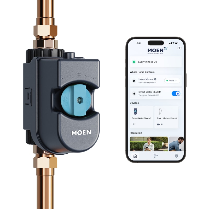 Moen 900-001 Flo by Moen 3/4" in. Smart Water Shutoff with | Build.com
