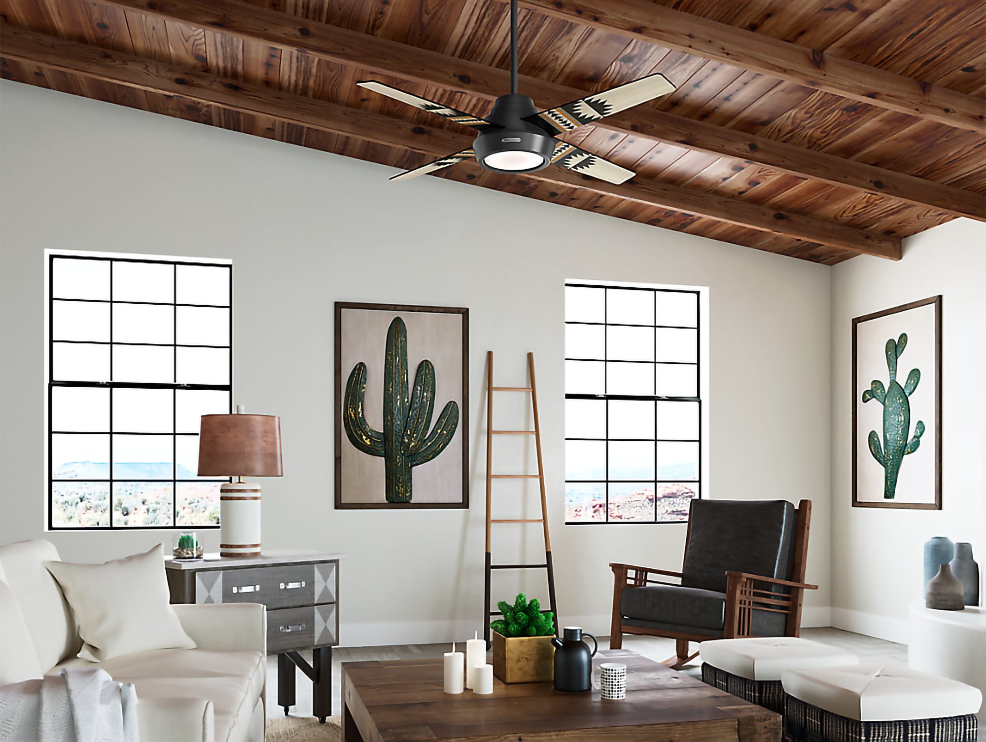Southwest Style Ceiling Fans With Lights | Shelly Lighting