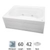 Jacuzzi SGS6042WCF2XXA Almond 60" x 42" Signa® Drop In Three Wall ...