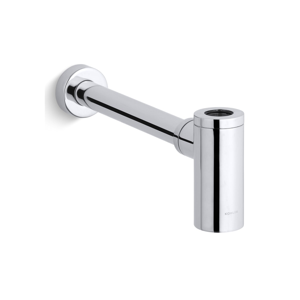 Kohler K-9033-CP Chrome Contemporary Round 1-1/4" Bottle P-Trap