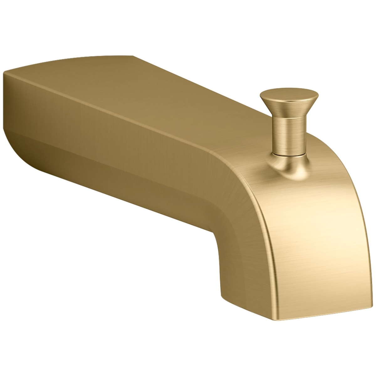 Kohler K 97089 BN Vibrant Brushed Nickel Pitch 6 Integrated Diverter Tub Spout FaucetDirect