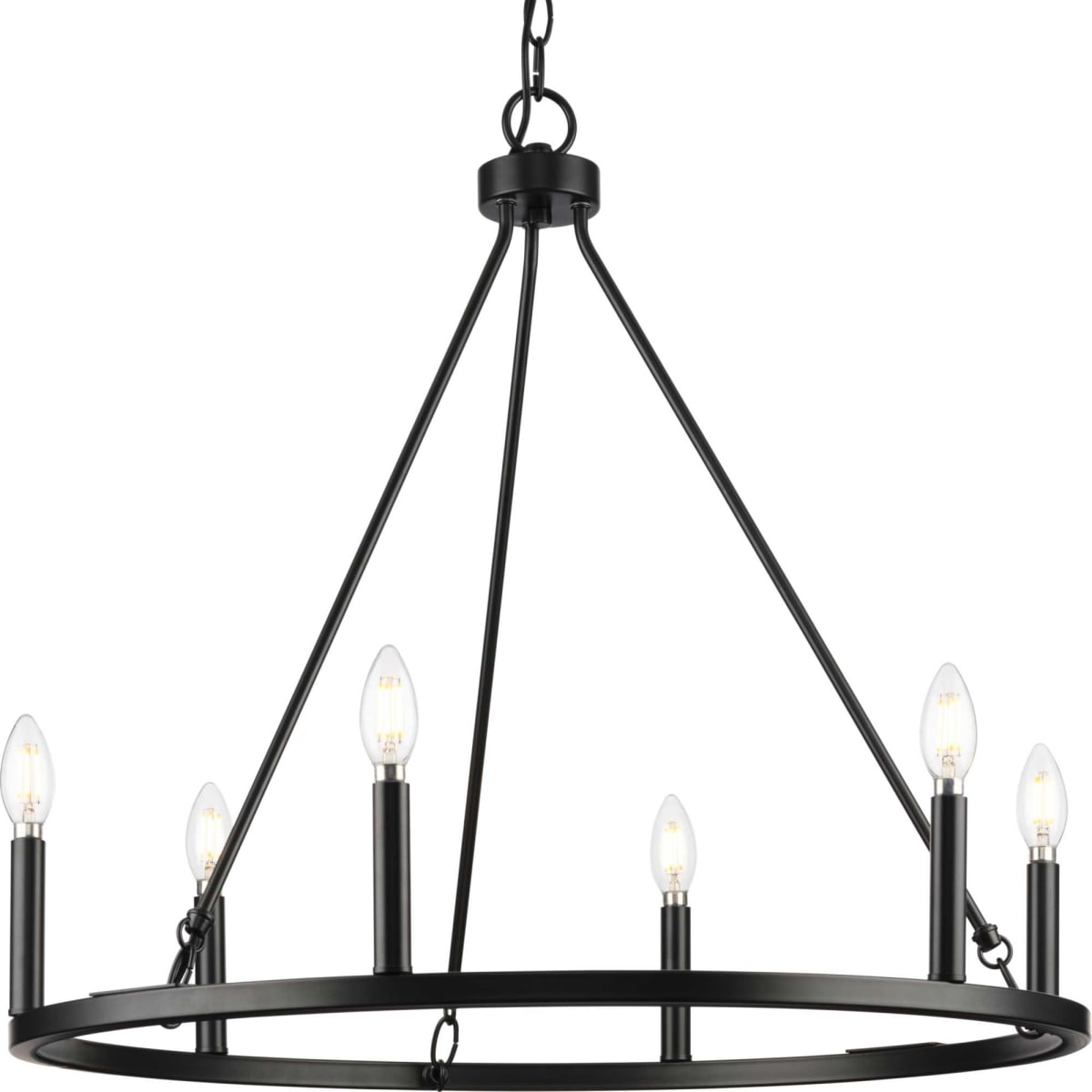 Progress Lighting P400313-31M Matte Black Gilliam 6 Light 28 Progress Lighting P400313-31M Matte Black Gilliam 6 Light 28