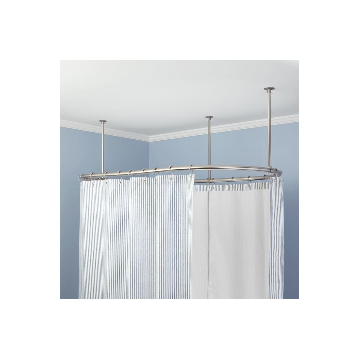 Oval Ceiling Shower Rod | Shelly Lighting