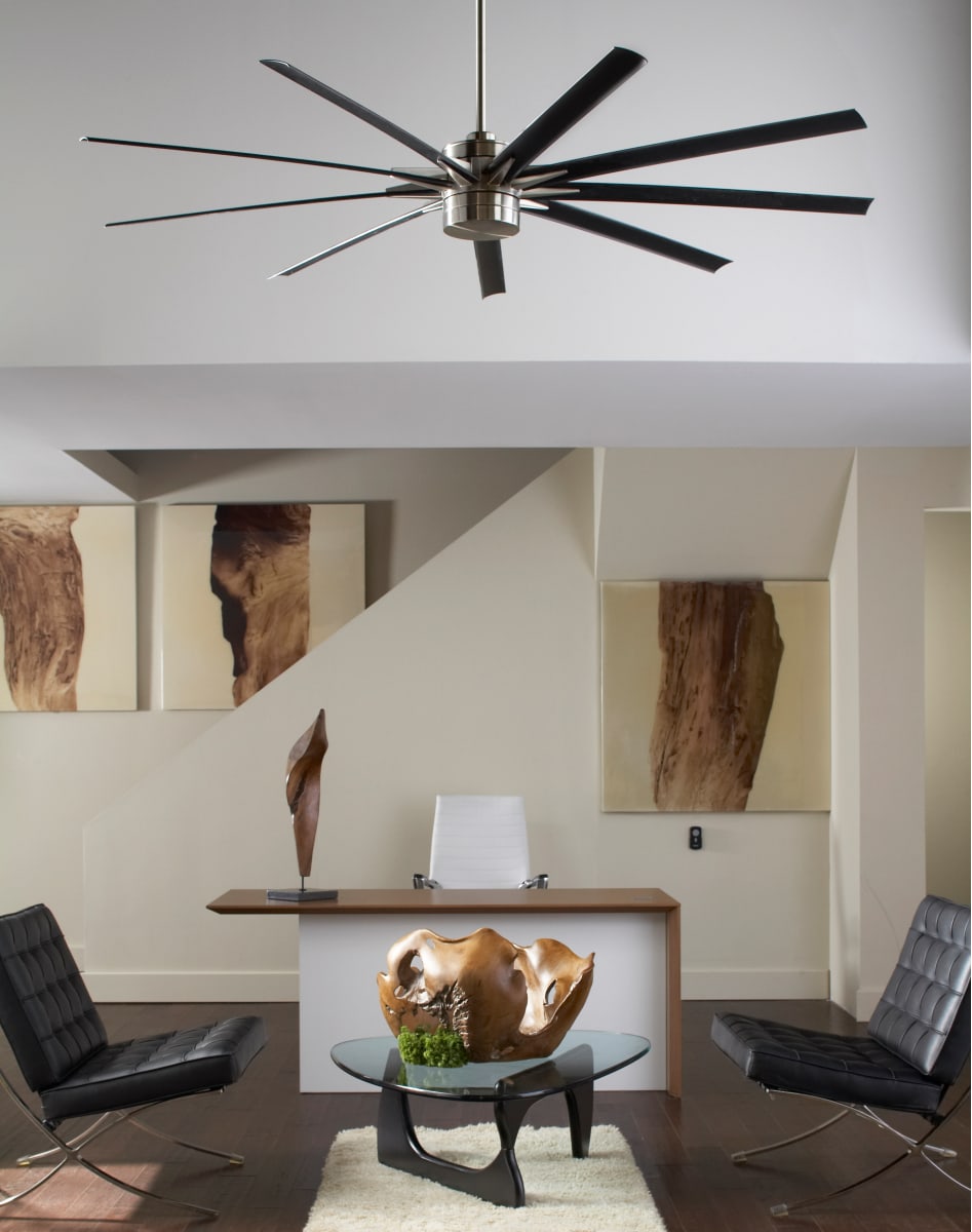 Fanimation 84 Odyn 9 Blade Ceiling Fan With Remote | Shelly Lighting