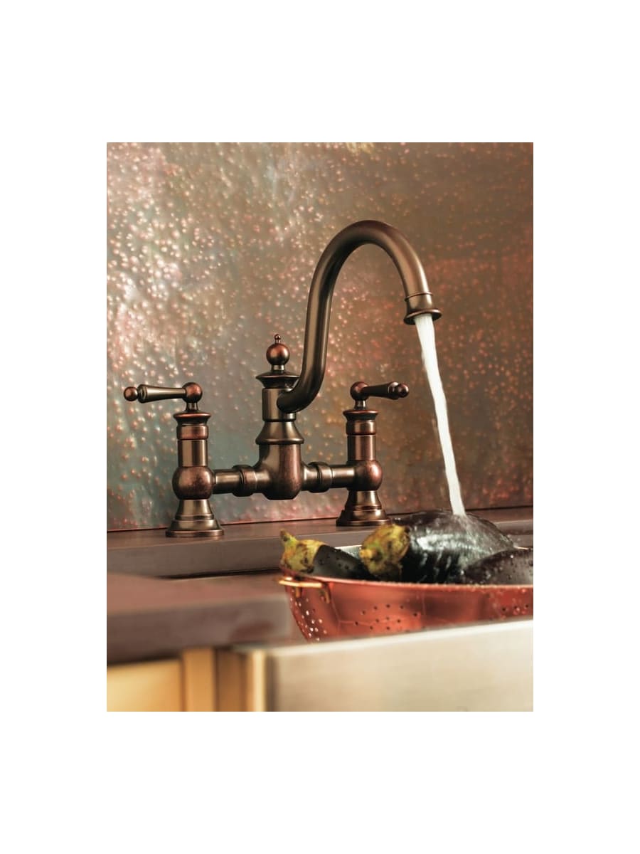 Moen S713 Waterhill Two Handle High Arc Kitchen Faucet | Besto Blog