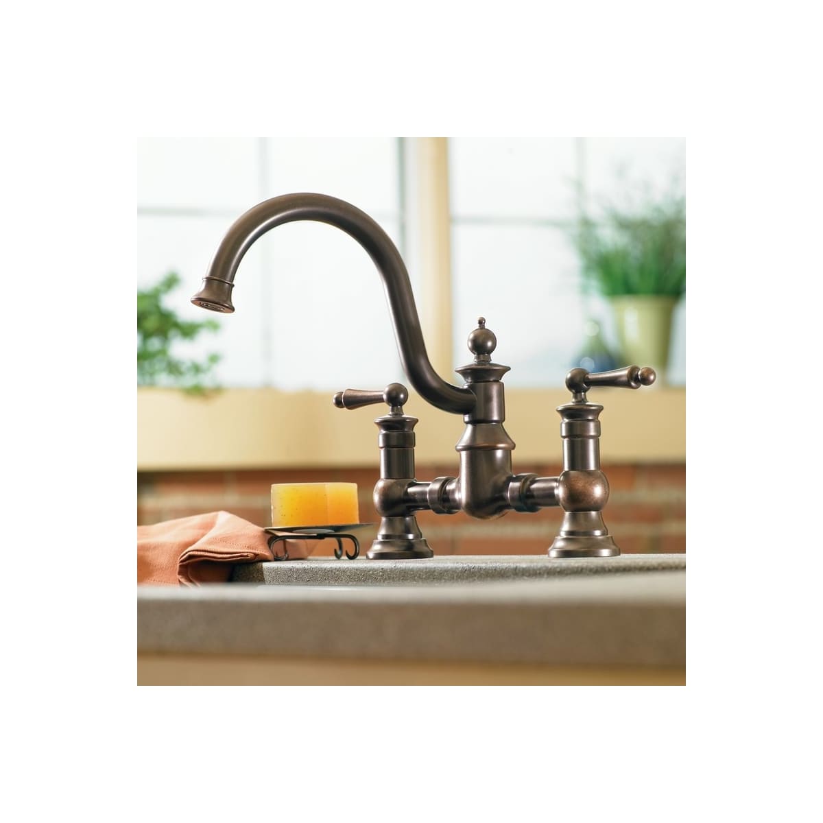 Moen S713 Waterhill Two Handle High Arc Kitchen Faucet | Besto Blog