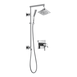 Delta DSS-Emerge-26A-17T05 Chrome Pivotal Thermostatic Shower System ...