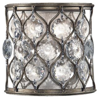 Feiss WB1497BUS Burnished Silver Lucia 1 Light Flush Mount Wall Sconce ...