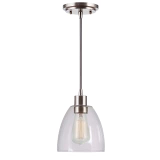 Kenroy Home 92100BS Brushed Steel Edis 1 Light Mini Pendant ...