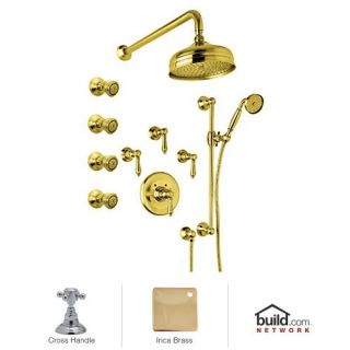Rohl AKIT46EXM-IB Inca Brass Country Bath Shower System with Pressure ...