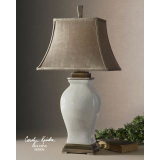 Uttermost 26737 Aged Ivory Glaze / Coffee Bronze Porcelain Table Lamp ...