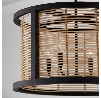 Capital Lighting 344061FK Flat Black Rico 4 Light 22" Wide Drum ...