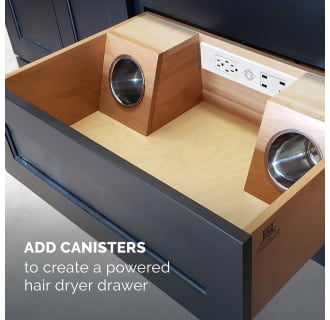 Docking Drawer 1514-232W White Blade Duo In-Drawer Outlet (2) 15 Amp AC ...