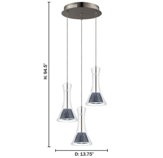 Eglo 93792A Matte Nickel 11" Wide 3 Light LED Pendant from the Musero ...