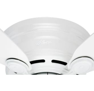 Hunter 51044 White Low Profile Plus 42" 5 Blade Flush Mount Ceiling Fan ...