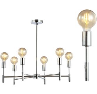 JONATHAN Y Lighting JYL7458A Chrome JYL Turing 6 Light 29" Wide LED ...
