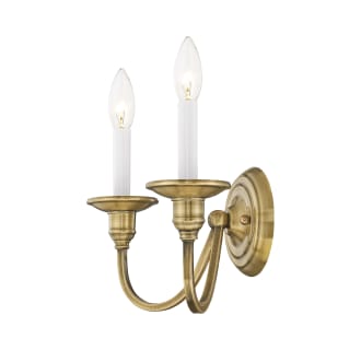 Livex Lighting 5142-01 Antique Brass Cranford 2 Light Wall Sconce ...