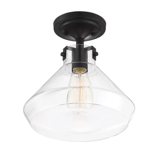 Savoy House 6-9137-1-89 Matte Black Walpole Single Light 11" Wide Semi ...