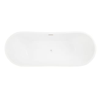 Signature Hardware 462574 White / Polished Brass Sheba 72" Acrylic ...