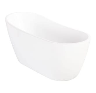 Signature Hardware 462828 White / Polished Nickel Sheba 71" Acrylic ...