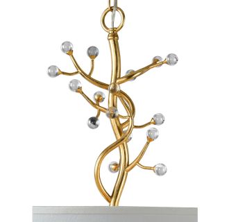 Uttermost 22102 Bright Metallic Gold Leaf Bede 3 Light 22" Single Tier ...