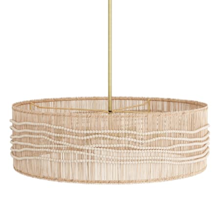 Arteriors DMS01 Antique Brass Mila 6 Light 33" Wide Ring Chandelier - LightingDirect.com