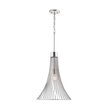 Bellevue CA9D308A-BN Brushed Nickel Single Light 16" Wide Pendant ...