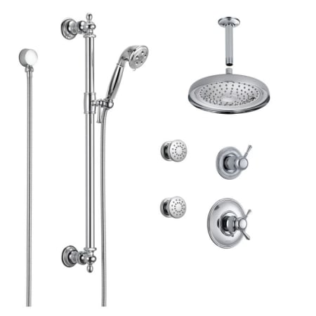 Brizo BT1145-PC Chrome Traditional Thermostatic Shower System with Rain ...