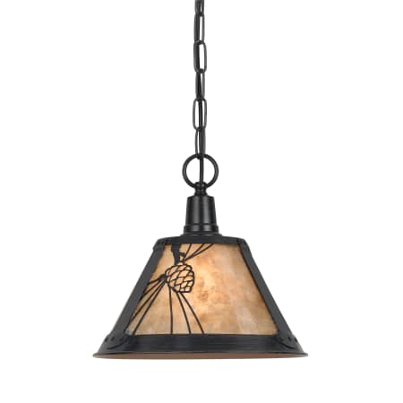 Cal Lighting PN-1107/6-RU Dark Bronze Pinecone 1 Light Pendant with ...
