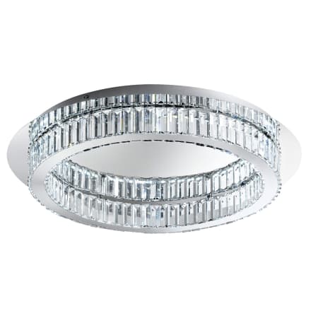 Eglo 39014A Chrome Corliano 28" Wide 12 Light Round LED Flush Mount ...