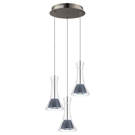 Eglo 93792A Matte Nickel 11" Wide 3 Light LED Pendant from the Musero ...
