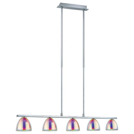 Eglo 90079A Chrome 1 Light Island / Billiard Fixture from the Acento ...