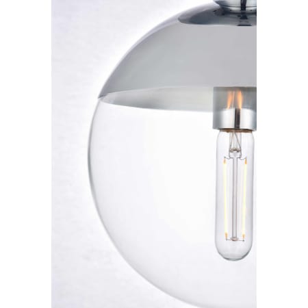 Elegant Lighting LD6065C Chrome / Clear Eclipse Single Light 10" Wide ...
