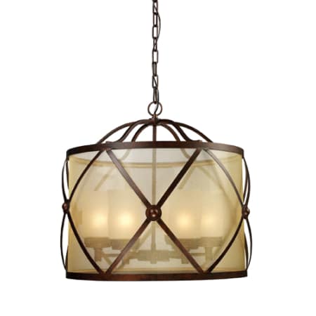 Elk Lighting 14052/6 Classic Bronze Cumberland 22" Height 6 Light 1 ...