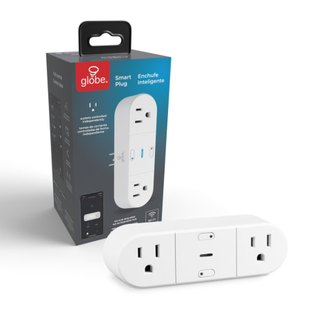 Globe Electric 50020-U White Globe Smart Plug with 2 Grounded Outlets ...