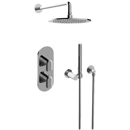 Graff GL2.022WD-LM58E0-BB Brushed Brass PVD Sento Thermostatic Shower ...