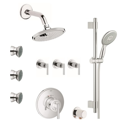 Grohe GSS-Atrio-CTH-08-000 Starlight Chrome Atrio Thermostatic Shower ...