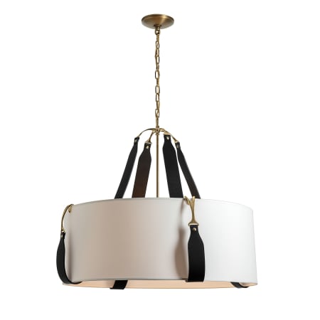 Hubbardton Forge 104072-1039 Polished Nickel / Beige / Brown Saratoga 4 ...