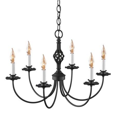 Hubbardton Forge 108060-SKT-20 Natural Iron Twist Basket 6 Light 23 ...