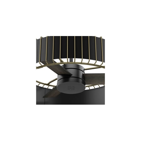 Hunter 59255 Matte Black / Gloss Black 30" Ceiling Fan - 3 Reversible ...