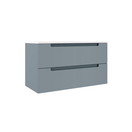 ICO Bath Coda-36-SB-VTS-31M Steel Blue Coda 36" Wide Single Basin ...