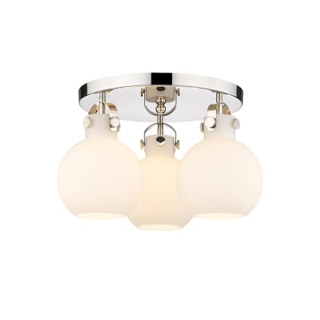 Innovations Lighting 410-3F-PN-G410-7WH Polished Nickel / Matte White ...