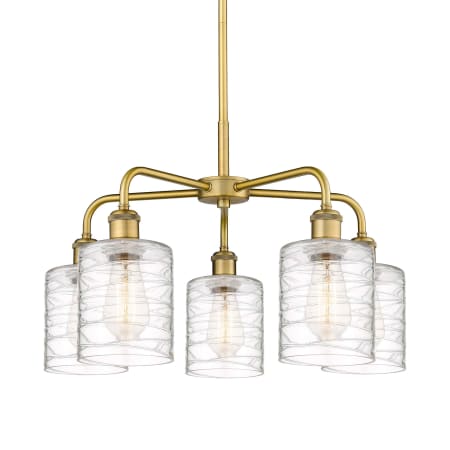 Innovations Lighting 516-5CR-BB-G1113 Brushed Brass / Deco Swirl ...