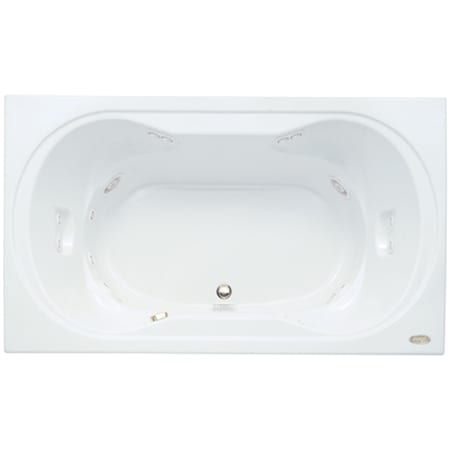 Jacuzzi REA7242WCR4CHW White 72" x 42" Real Drop In Luxury Whirlpool ...