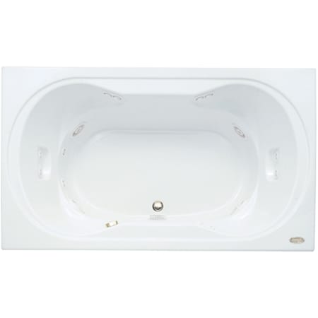 Jacuzzi REA7242WCR4CHW White 72" x 42" Real Drop In Luxury Whirlpool ...