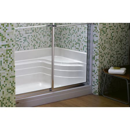 Jacuzzi N658958 Almond 60" x 32" Bonaire Single Threshold Shower Base ...