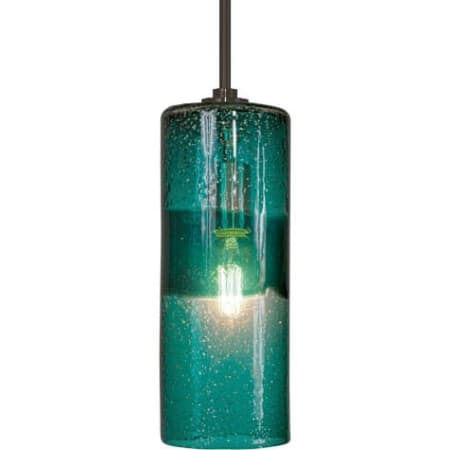 Jesco Lighting PD408-TE/BZ Bronze Evisage VI 1 Light LED Pendant with ...
