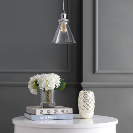 JONATHAN Y Lighting JYL3514B Chrome Single Light 8" Wide LED Mini ...