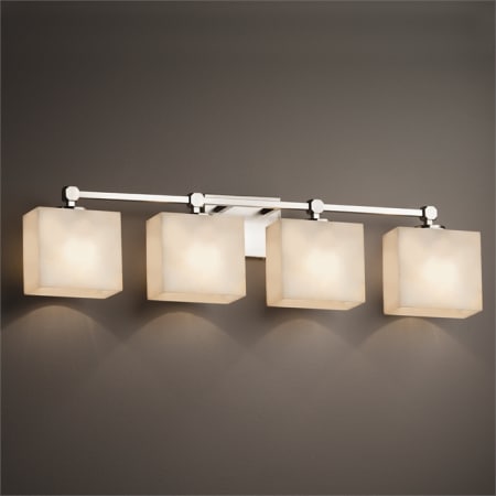 Justice Design Group CLD-8424-55-NCKL-LED4-2800 Brushed Nickel Clouds ...
