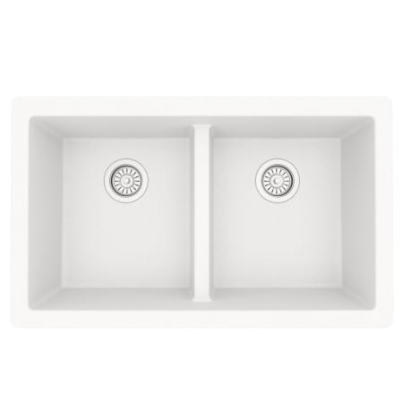 Karran USA QU-810-BI Bisque 32" Undermount Double Equal Bowl Quartz ...